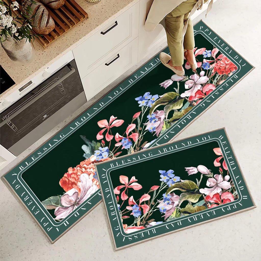 Cheap Fashion household kitchen floor mat, cover mat. Non-slip water ...