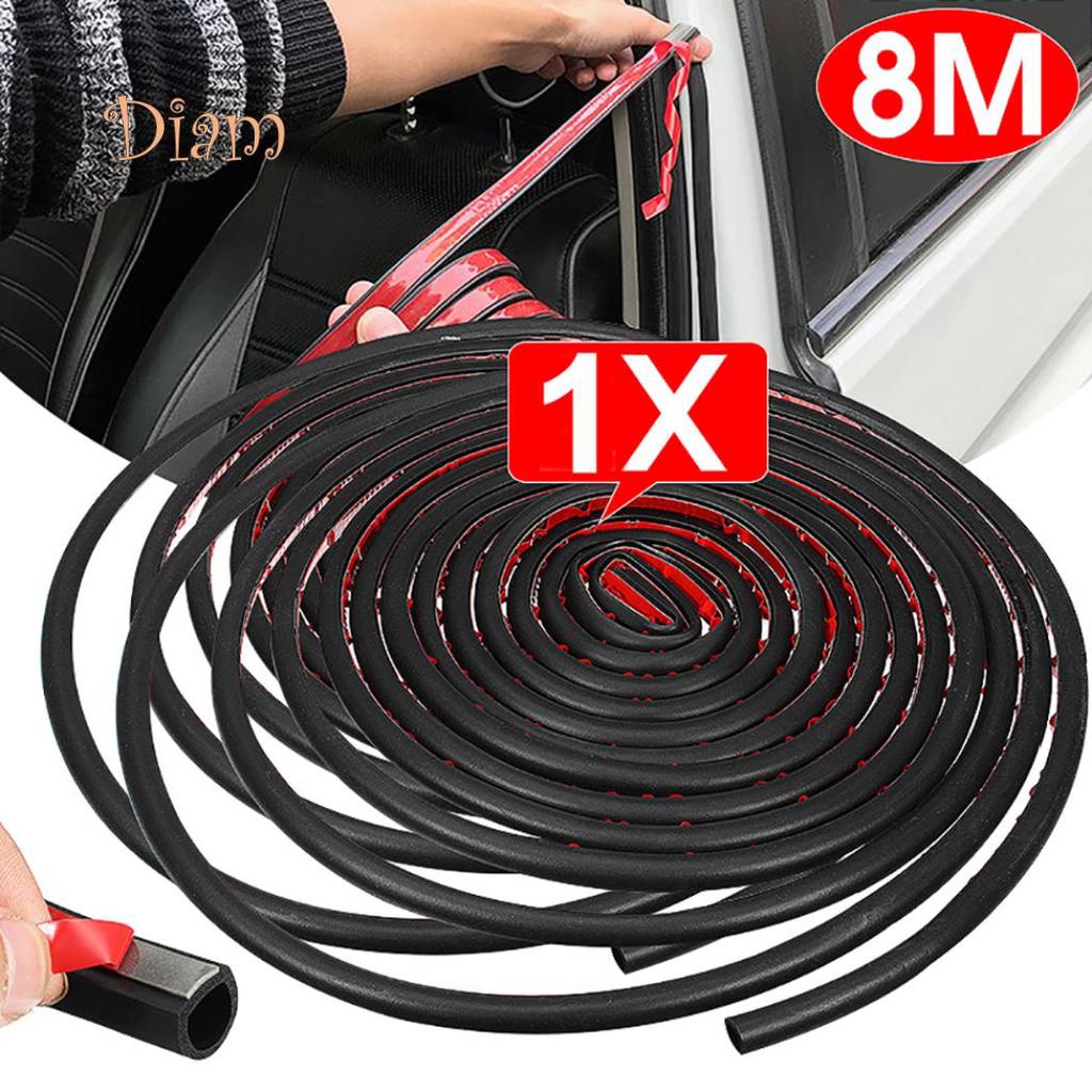DAG 8m EPDM Rubber Large D Shape Car Door Window Trim Edge Moulding ...