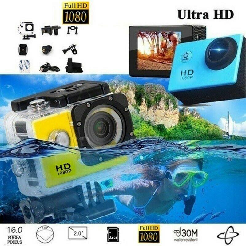 Buy Mini Action Camera Ultra HD 4K Sports Camera 2.0 inch Screen 30m ...
