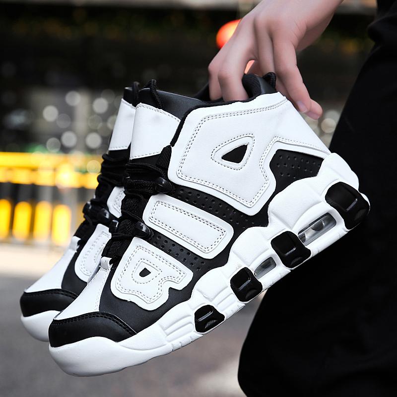 Buy Men's Basketball Shoes Sports High-top Wear Breathable Non-slip ...