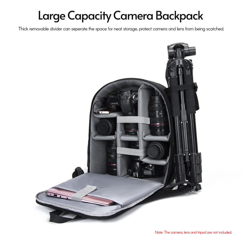 Buy CWATCUN Waterproof Protective Camera Backpack Shoulder Bag Lens ...