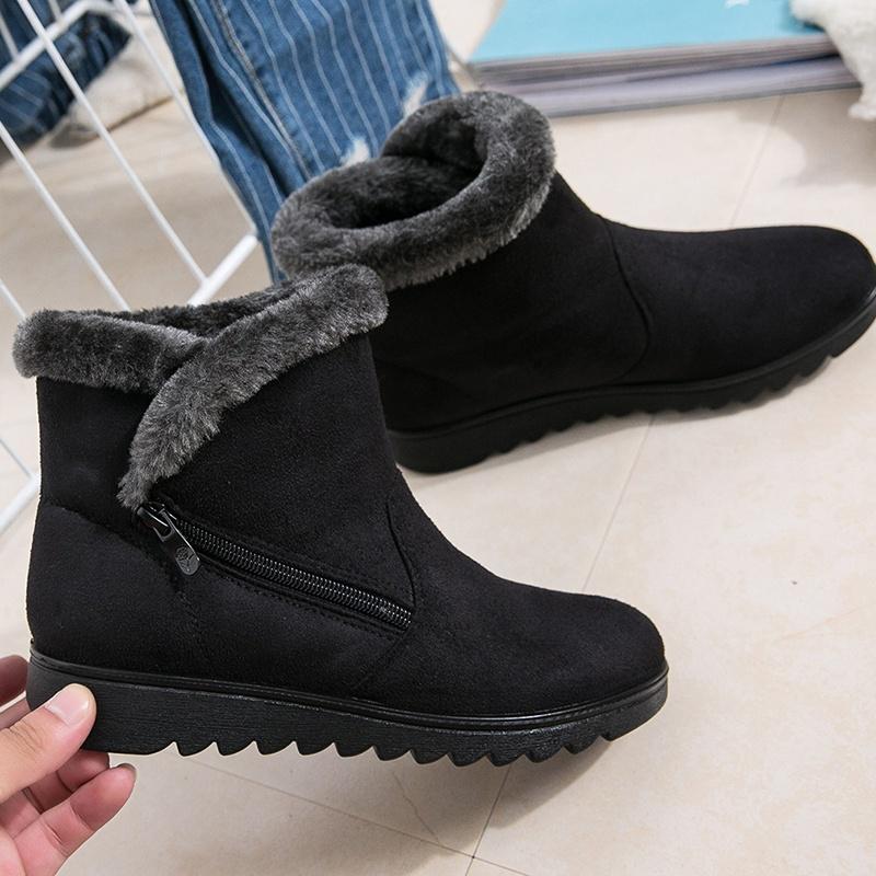 Buy Women Winter Waterproof Ankle Rain Warm Fur Footwear Boots at affordable prices — free ...