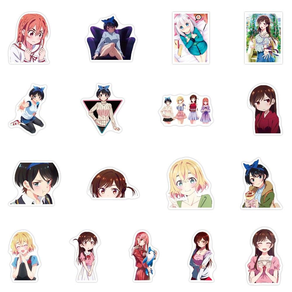Cheap 50PCs Kids Stickers Rent Girlfriend Cute Girls Anime Stickers ...