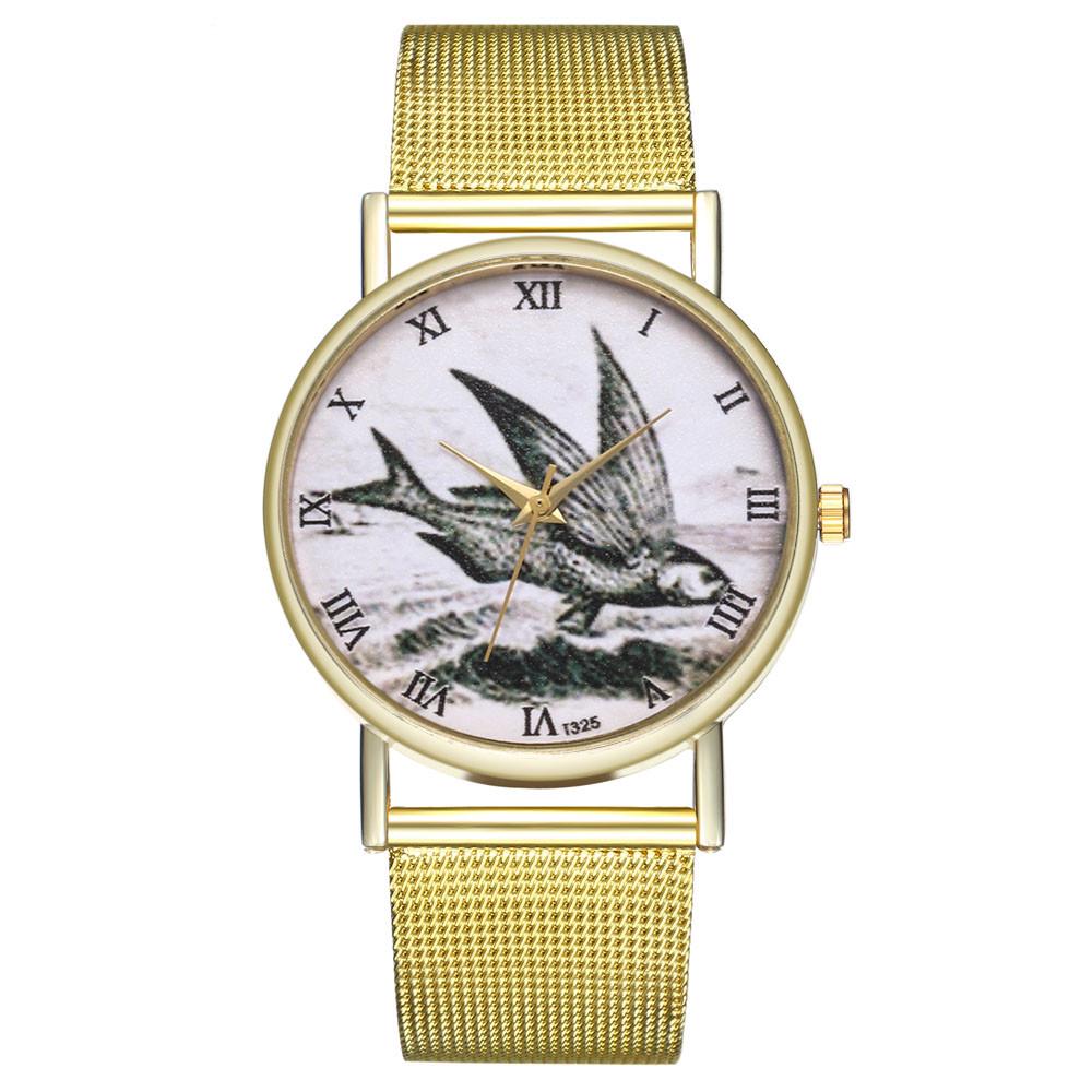 Buy Vintage Ladies Round Mesh Strap Watch Quartz Fashion Watch at ...