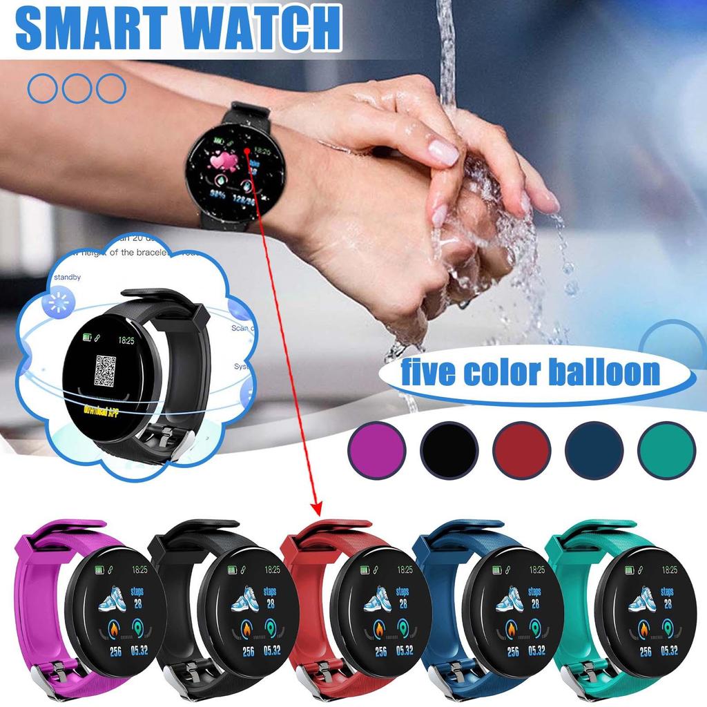 Buy New D18 Full Touch Smart Watch Men Women Sports Smart Bracelet IP67 ...