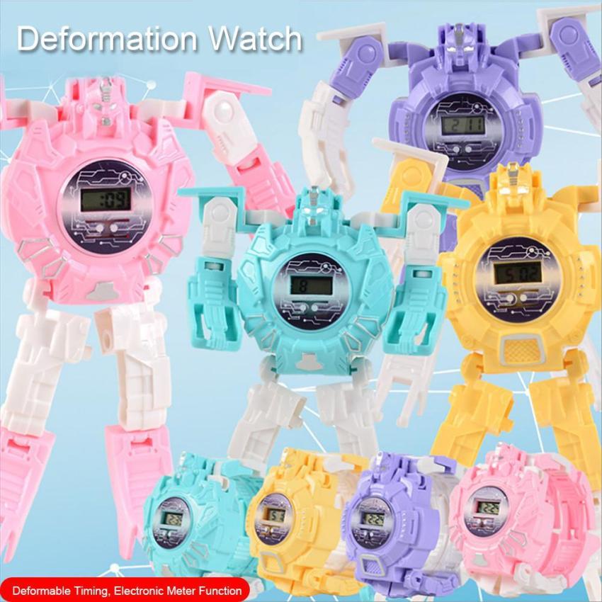 Buy Pimpimsky 2 In 1 Electronic Deformation Watch Deformed Robot Manual ...