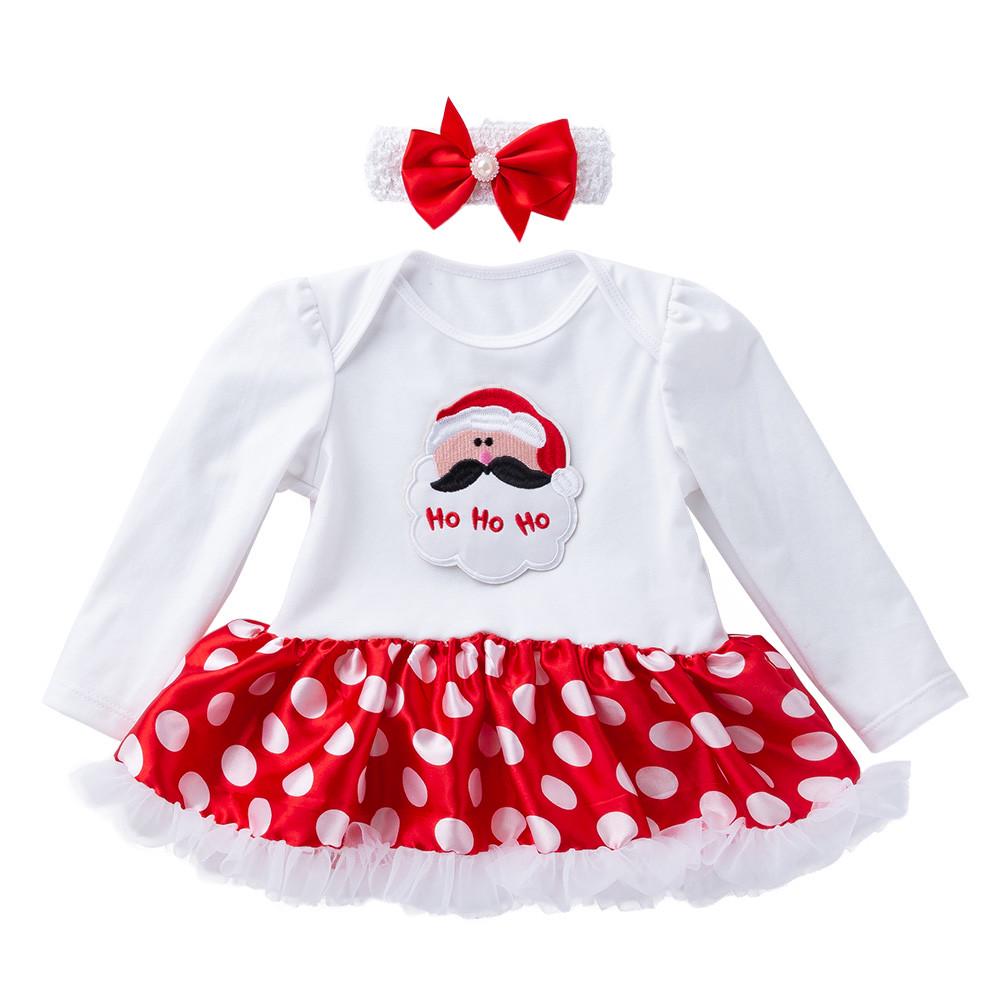 Buy Toddler Newborn Baby Girls Princess Santa Claus Tutu Dress Outfits ...