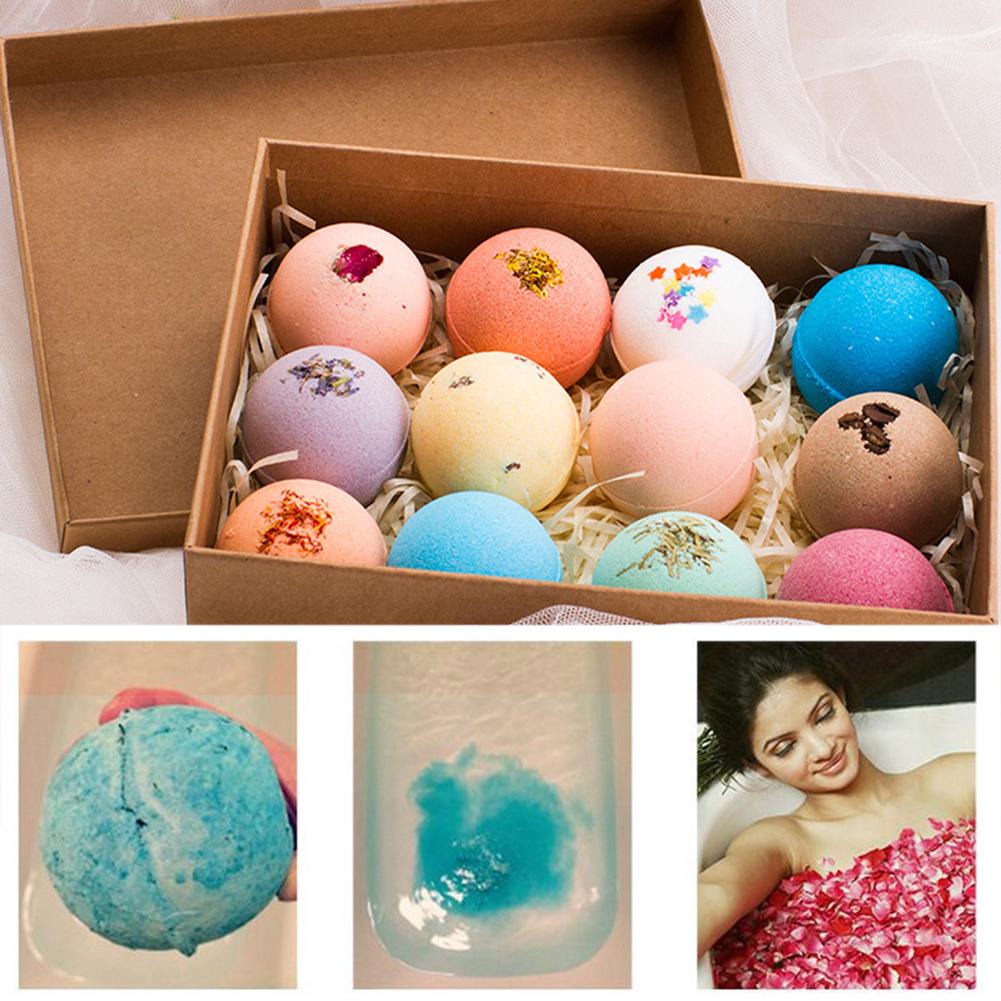 Buy 60g 12 PCS Bath Salt Ball Bubble Bathing Ball with Pleasant Flavor ...