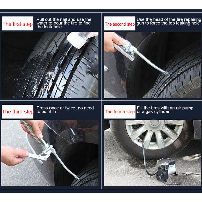 Buy Vacuum Car Tire Repair Gun Quick Emergency Car Tubeless Tire ...