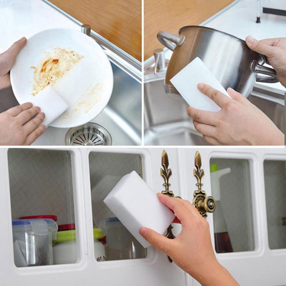 Buy 20PCS Multi-functional Magic Melamine Foam Sponge Eraser Cleaner at ...