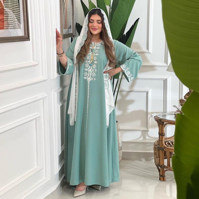 Buy Muslim Women's Clothing Middle Eastern Arab Exquisite Floral ...