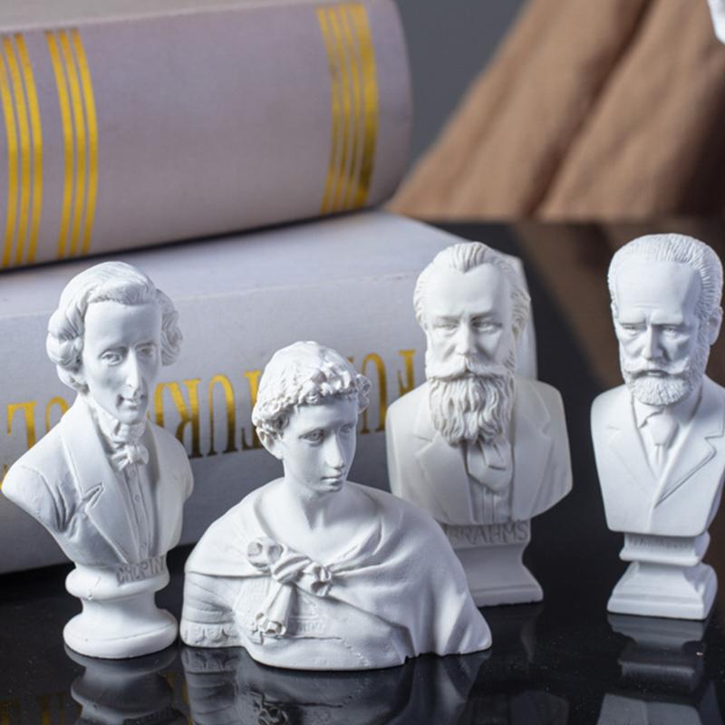 1PC Home Decor Resin Portraits Bust Mini Plaster Sculpture Greek ...
