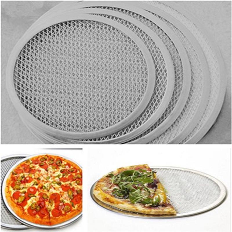 Buy Seamless Aluminum Pizza Screen Mesh Oven Baking Tray Round Pizza ...