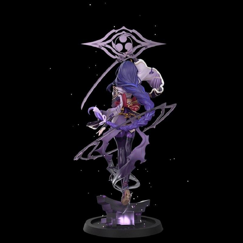 Buy 25cm Raiden Shogun Anime Genshin Impact Action Figure Pvc Action ...