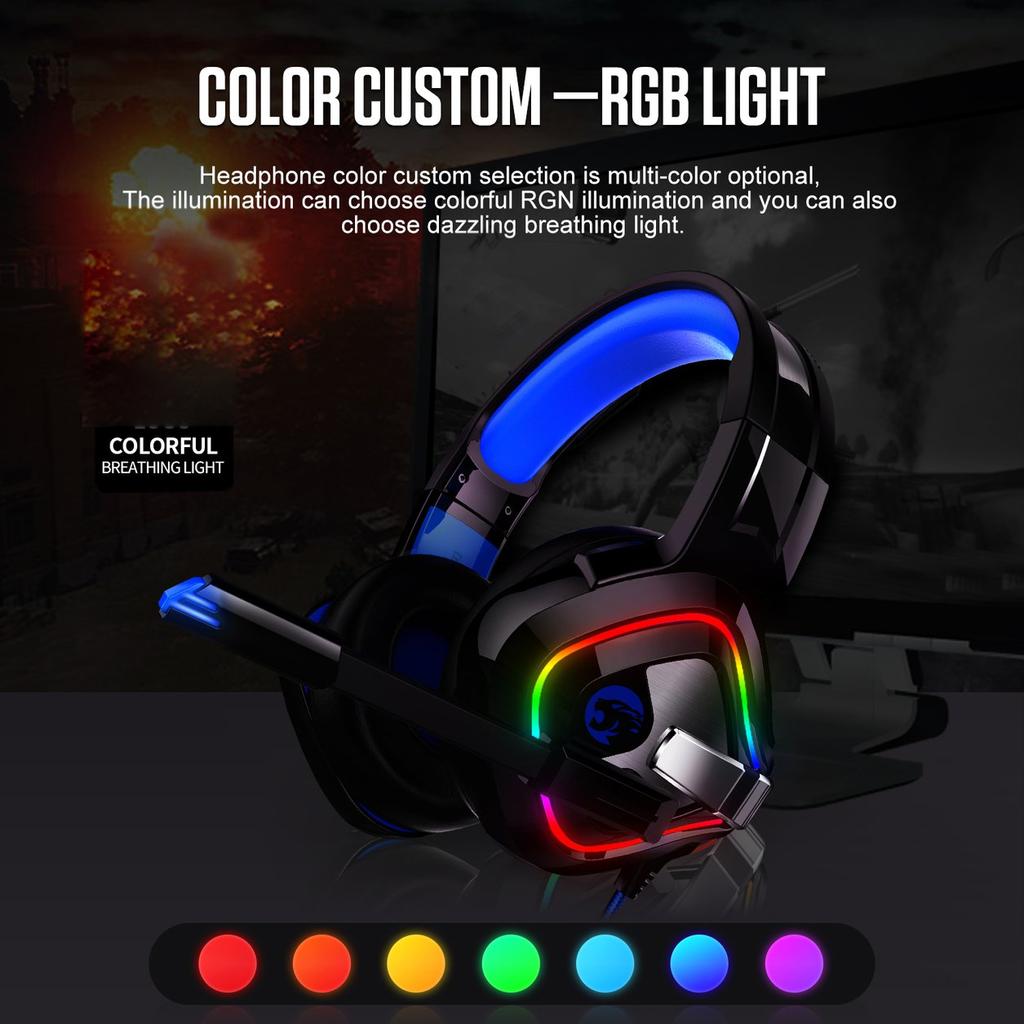 Buy Bo-Eletronics A66 RGB Gaming Headset Super Bass Gaming Headset ...