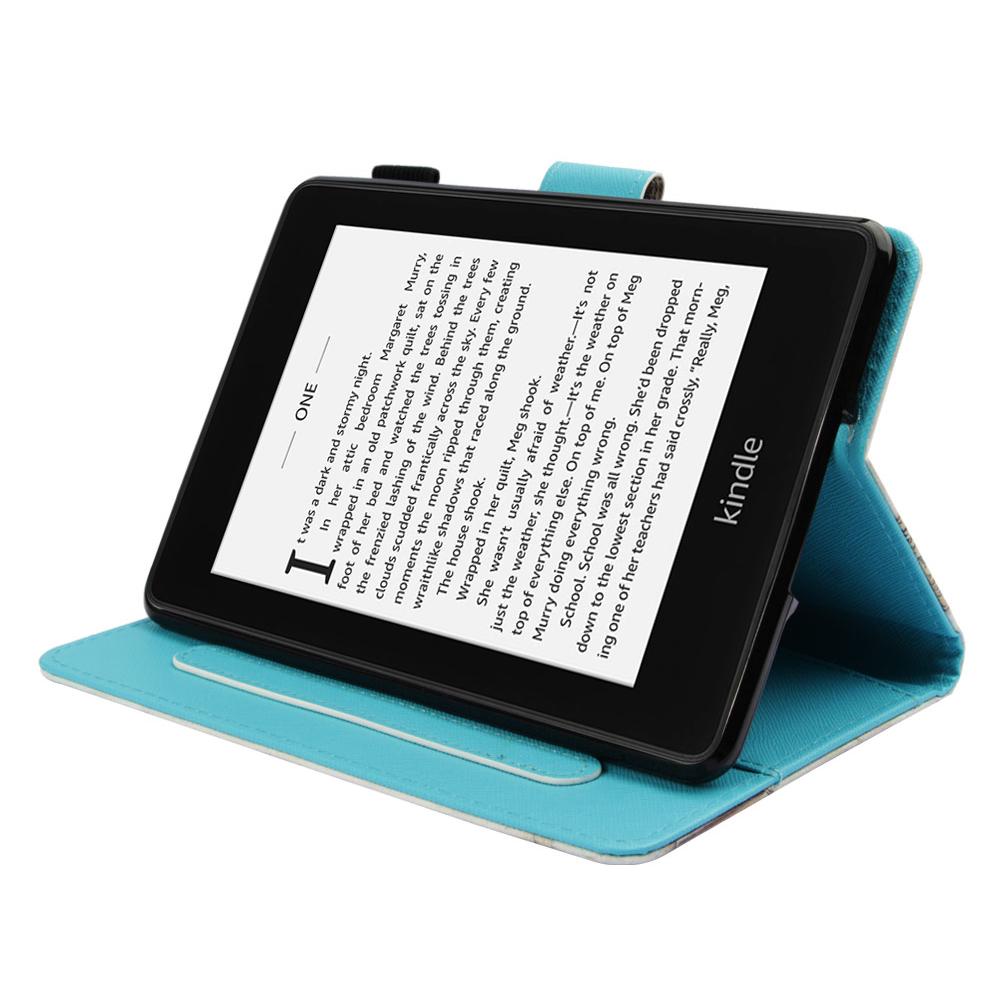 Buy 3D Painted Slim Card Slots PU Leather Case Cover For Kindle ...