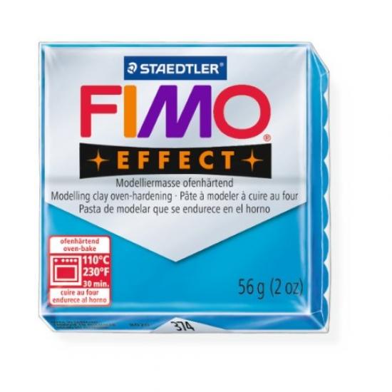 Buy Fimo 1x Transparent Blue Effect Baking Modeling Clay, 56g 8020-374 ...