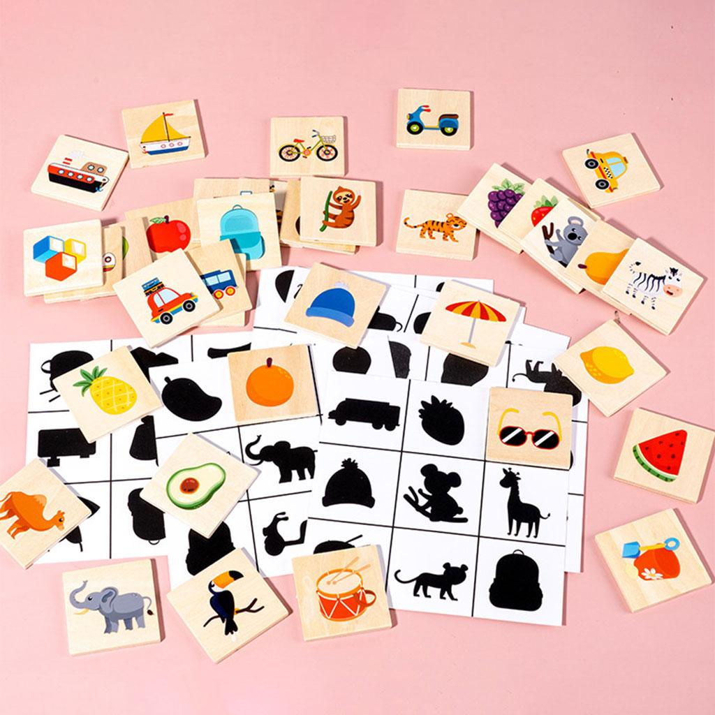 Kaufe Wooden Puzzles Montessori Matching Game Animal Boy and Girl ...