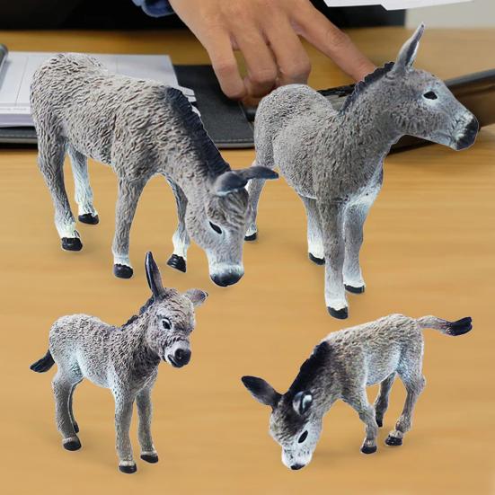 Buy Donkey Model Figurine Decorative Smooth Surface Durable Fashion ...