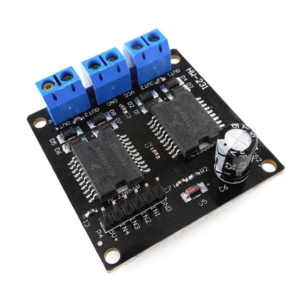 Buy HW-231 Dual MC33886 Motor Driver Board Expansion Module 5A for Robot Smart CarDaily ...