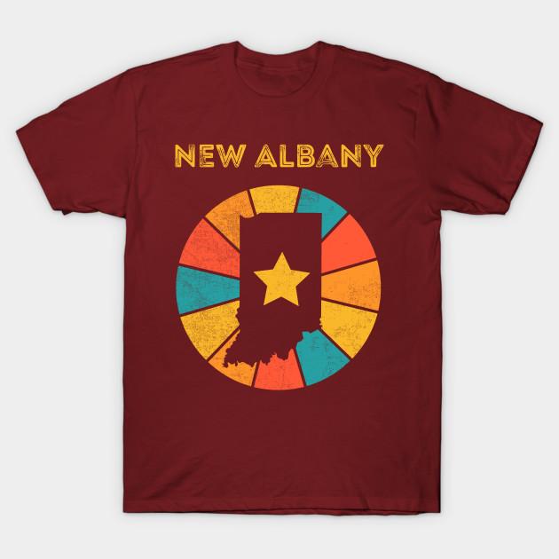 Buy Men Premium Cotton Harajuku T Shirt New Albany Indiana Vintage ...