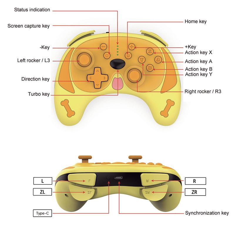 Cheap For Switch Pro Wireless Puggy Gamepad With Wake-up Function ...
