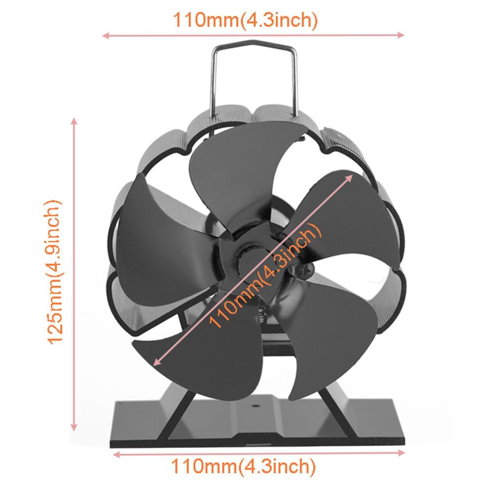 Buy Outdoor Fireplace Fan SF113T Mini Thermal Power Fireplace Fan 5 ...