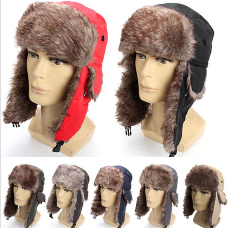 New Mens Women Unisex Trapper Aviator Trooper Earflap Winter Ski Snow ...