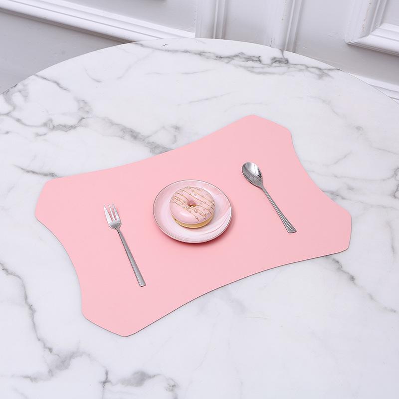 Buy Leather Placemat for Table Waterproof Non-Slip Modern PU Tableware ...