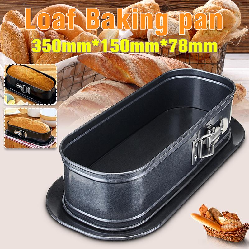 Buy 12'' Long Loaf Baking Tin Pan Box Non Stick Spring Form Bread Roll ...
