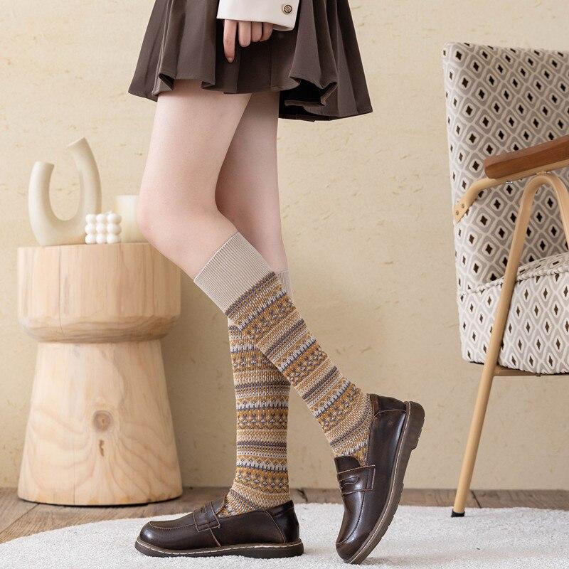 Cheap Socks Women's Middle and High Tube Calf and Knee Socks Ins Ethnic ...