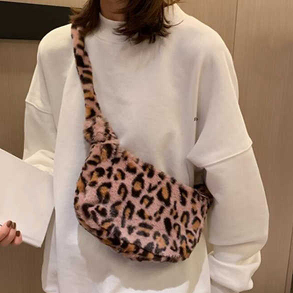 Buy Women's Fashion Handbag Small Leopard Print Shoulder Bag Messenger ...