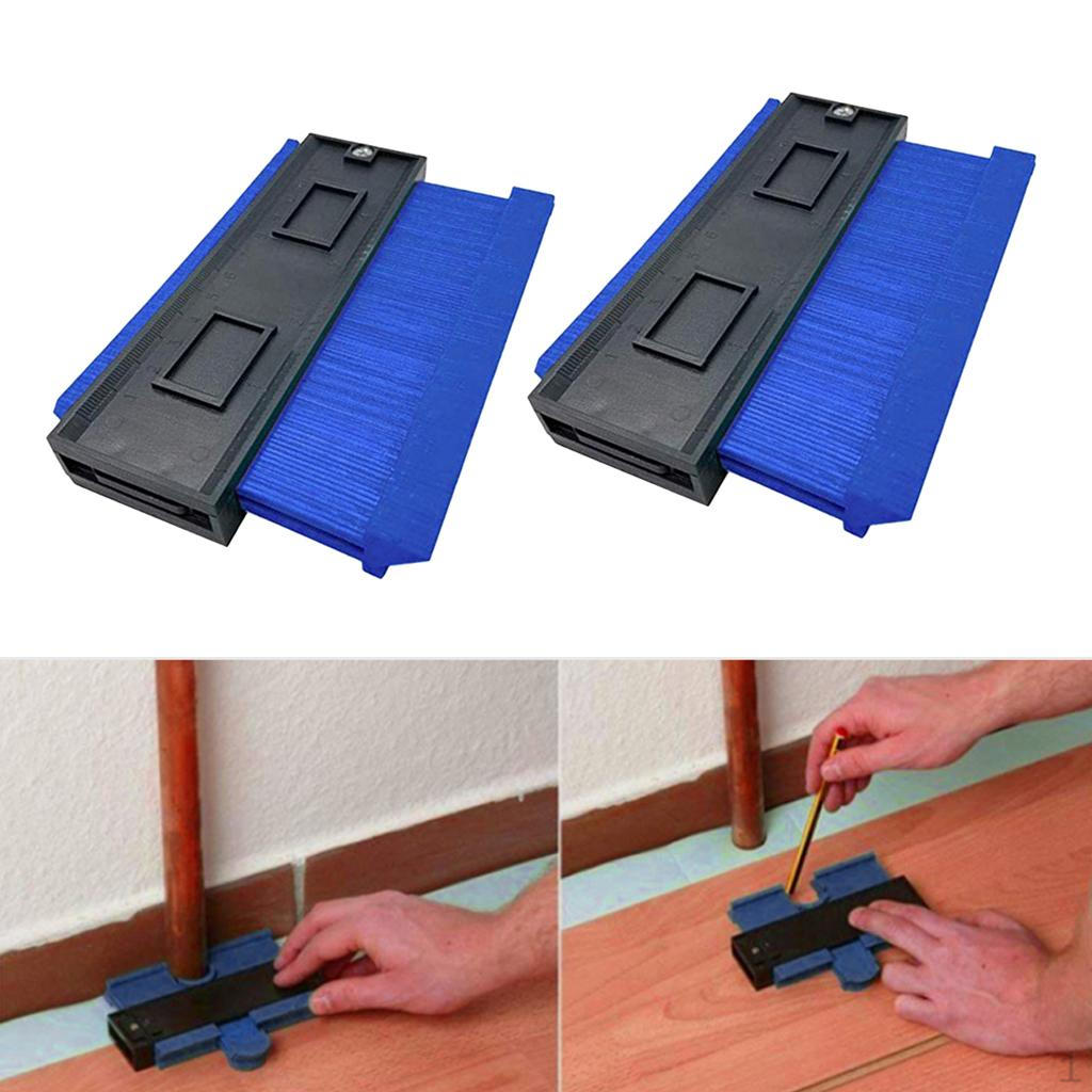 Cheap 2pcs Contour Profile Gauge Woodworking Shape Tracing Template ...