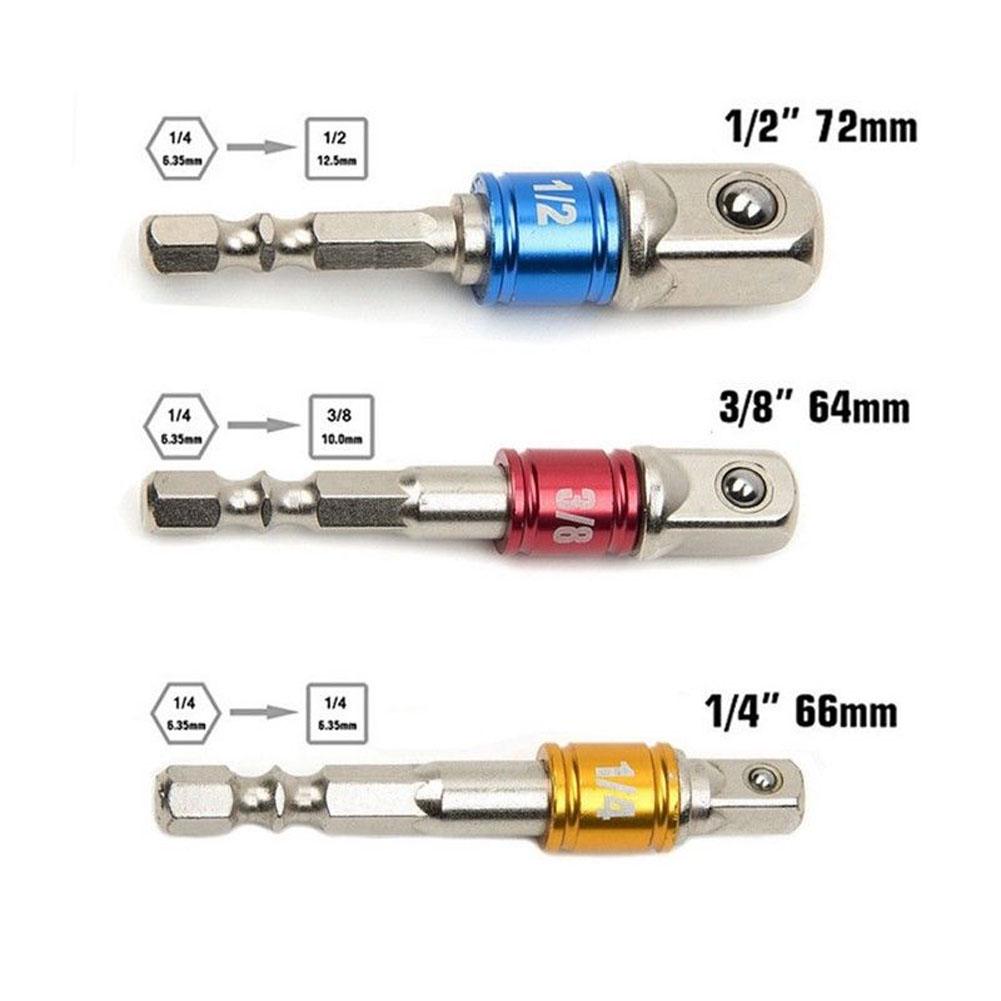 Buy 7Pcs/Set Cordless Screwdriver Socket Adapter Socket Wrench Nut Set ...