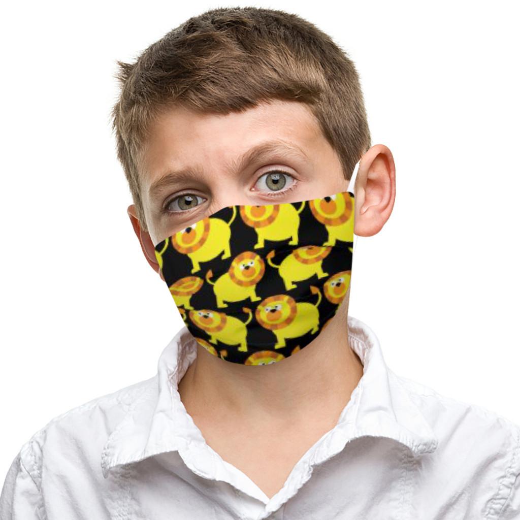 Buy Children's Funny Cartoons Printed Washed And Reused Face Mask For ...