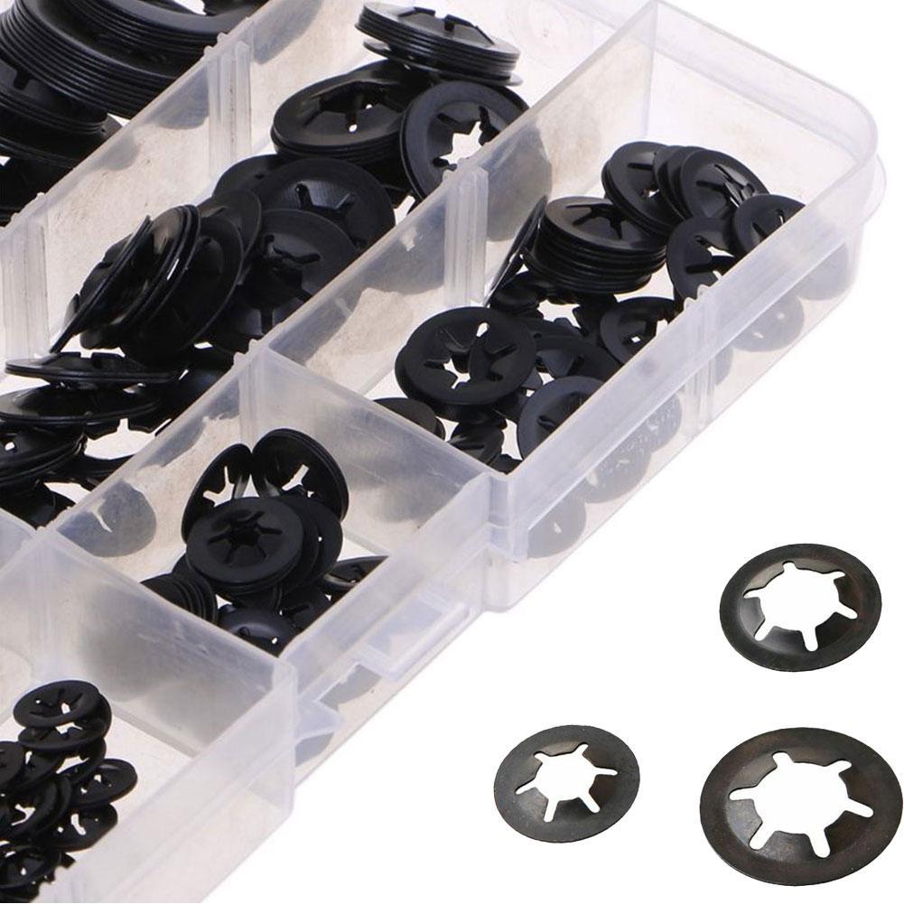 260Pc Star Push On Lock Washers Metric Shafts Speed Clips Fastener ...