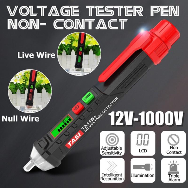 Buy PDTO AC/DC Non-Contact LCD Electric Voltage Test Pen 12-1000V ...