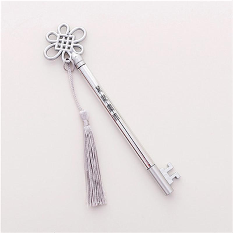 Buy 0.55mm Key Shape Gel Pen Black Ink Plastic Pens Writting Pen Office ...