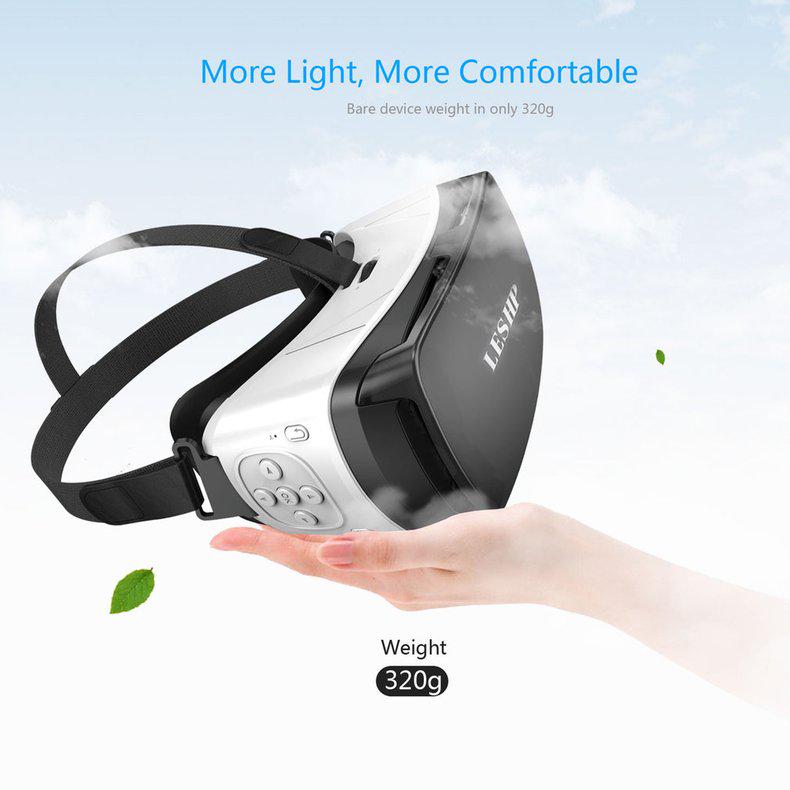 Buy LESHP Bluetooth 3D VR Glasses Headset Virtual Reality Goggles for ...