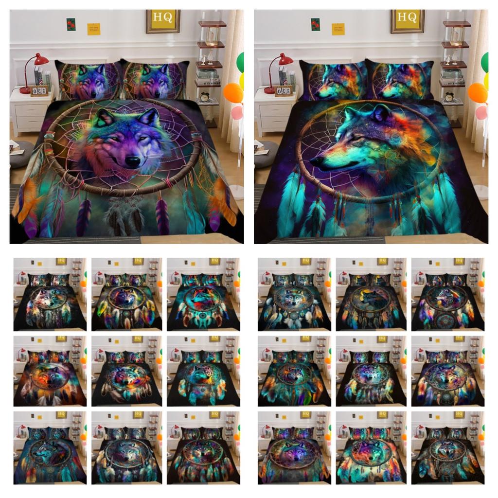 Satın alın 3D Newly Wolf Printing Duvet Covers Bedding Cover Suit ...