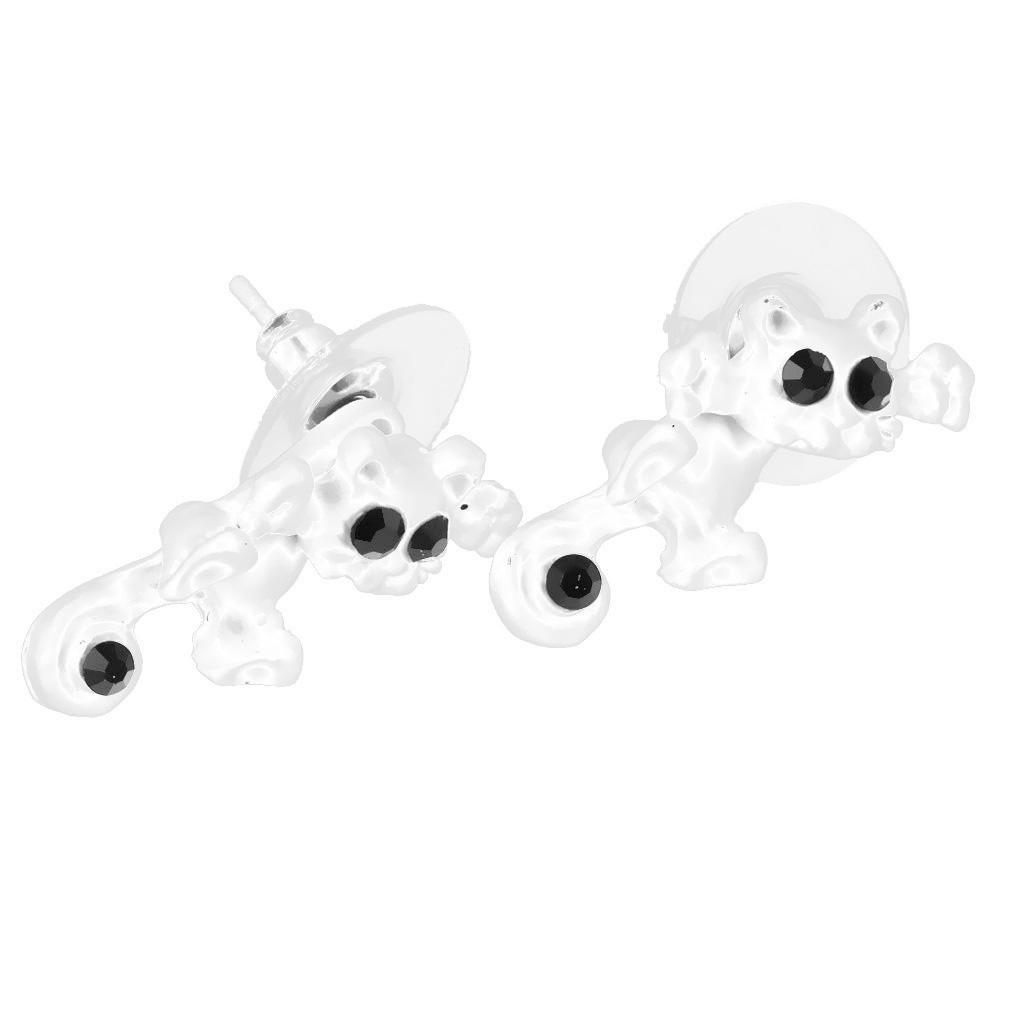 Buy Cute 3D Cat Earrings Stereoscopic Animal Piercing Stud White at ...