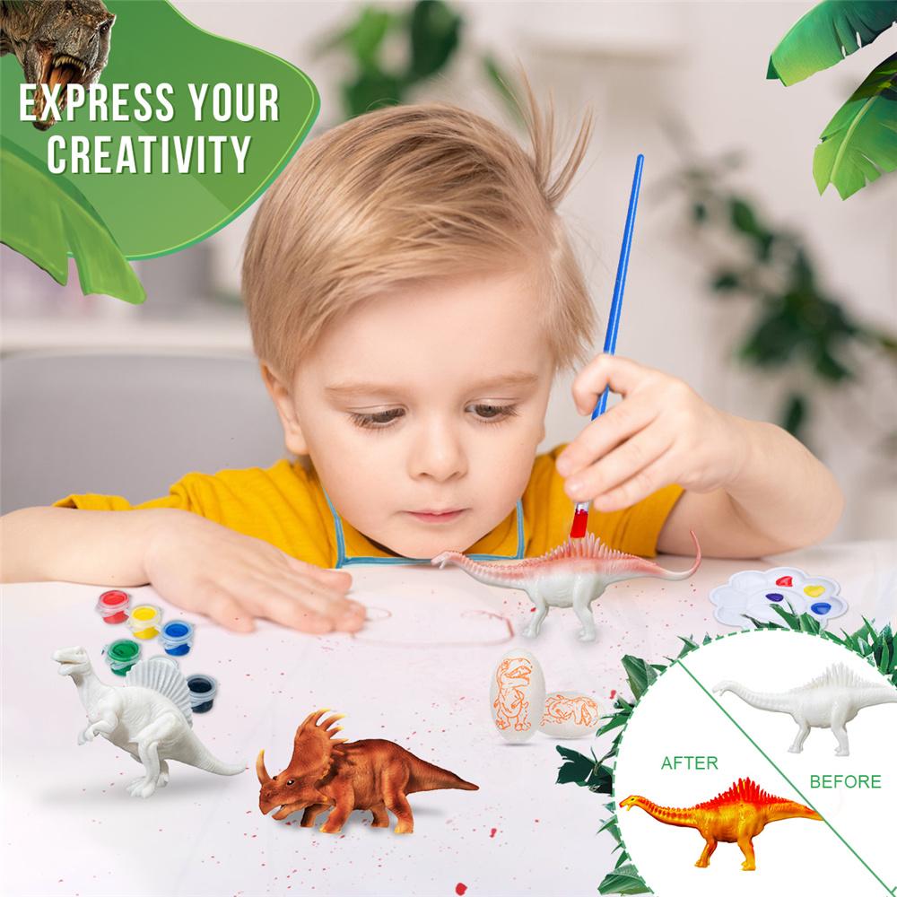 3D Dinosaur Painting Kit-Paint Your Own Sets Kids Science Arts and ...