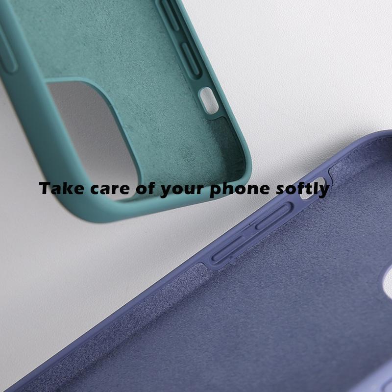 Buy Shockproof Liquid Silicone Back Covers Silica Gel Cases For iPhone ...