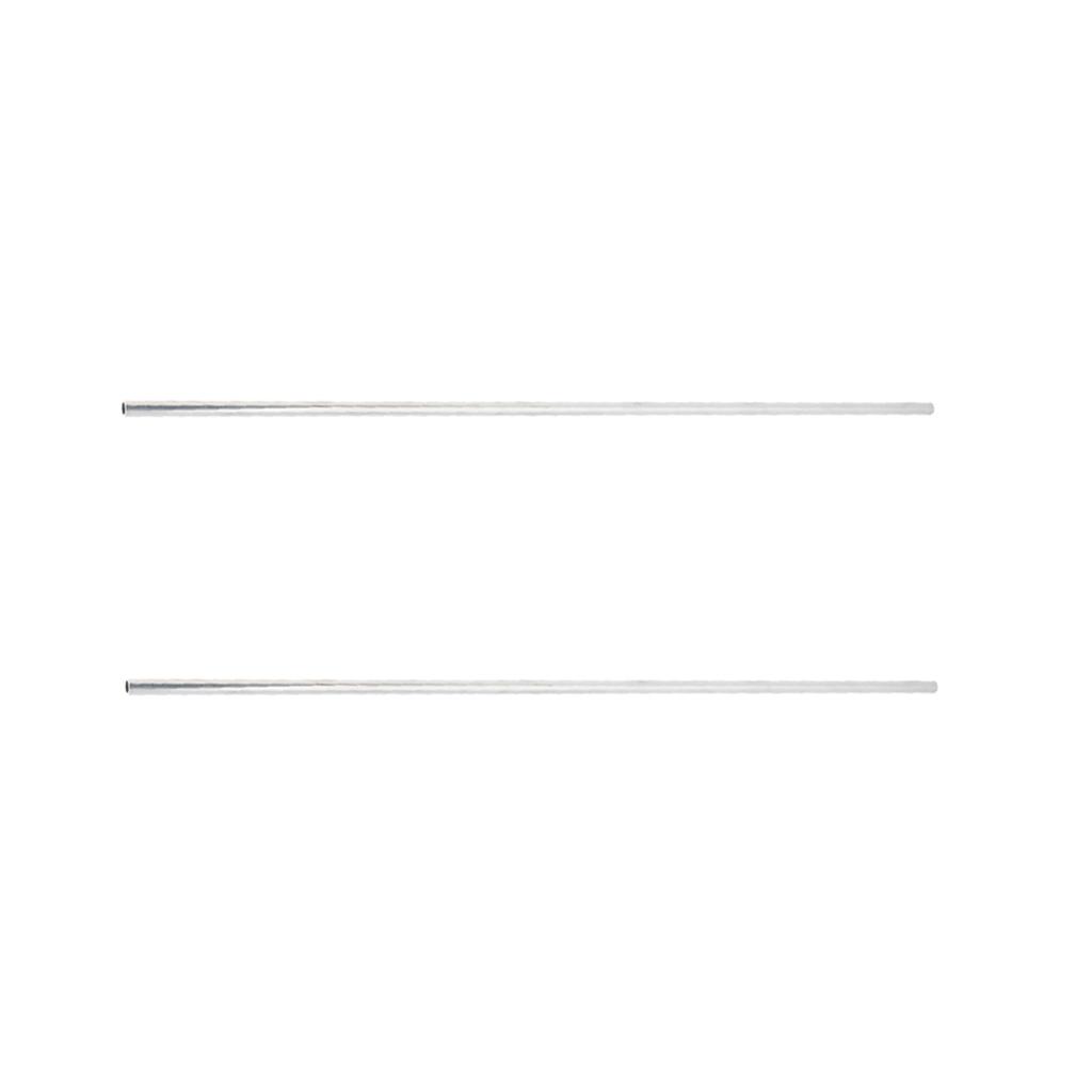Buy 2x50cm Aluminium Alloy Round Tube Pipe Pole Hollow Shaft OD. 10mm ...