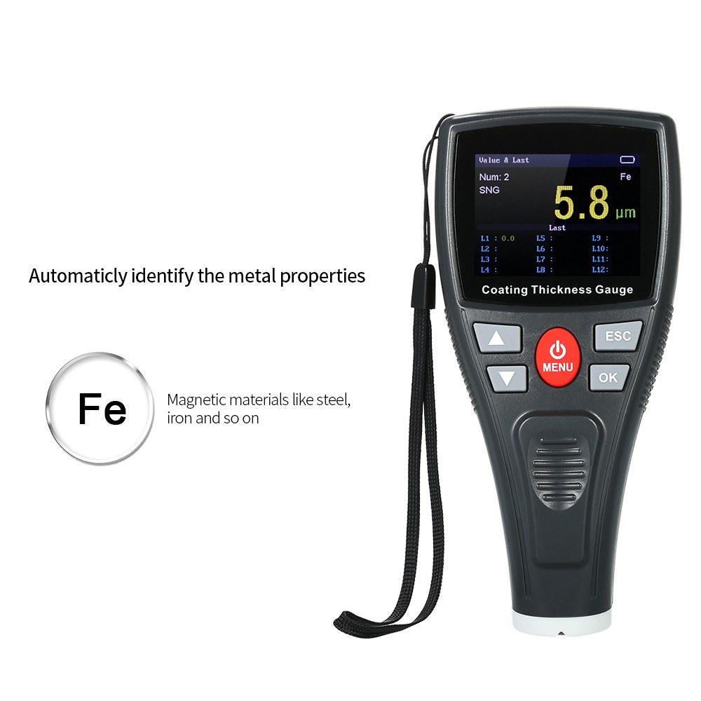 Buy HBKS Digital Paint Coating Thickness Gauge Handheld Coatings ...