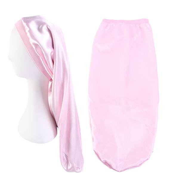 Buy Long Hair Sock Cap Sleep Hat Wrap Night Cap Hair Care Bonnet ...