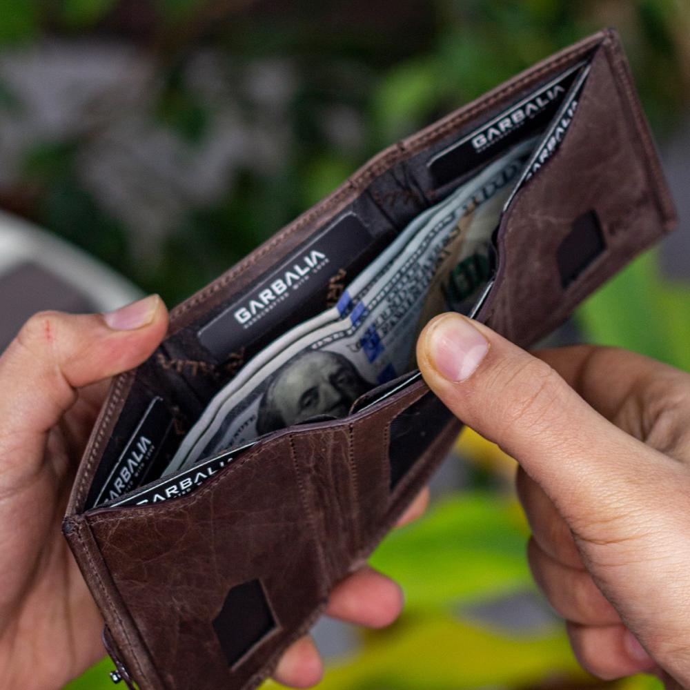 Buy Stockholm Genuine Leather Crazy Brown Wallet With Coin Compartment ...