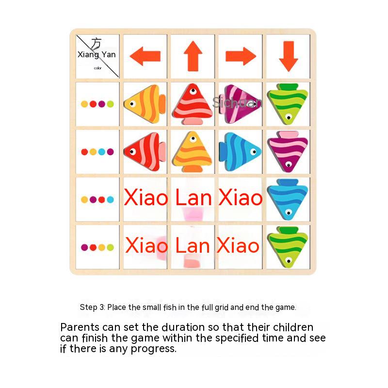 Satın alın Little fish find the direction board game color direction ...