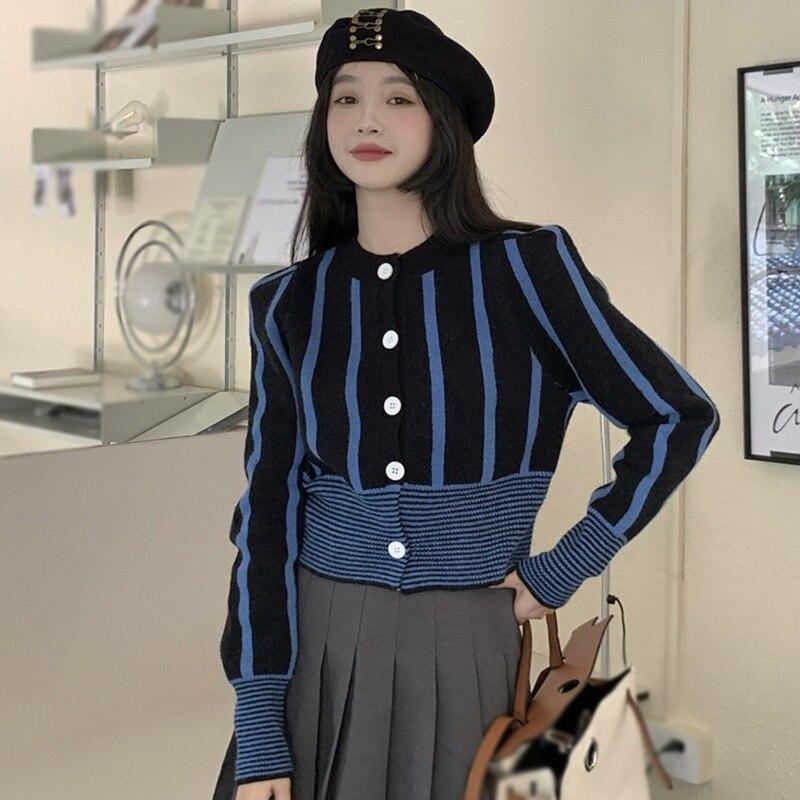 Buy Cardigan Sweaters for Women Crewneck Button Down Long Sleeve One ...