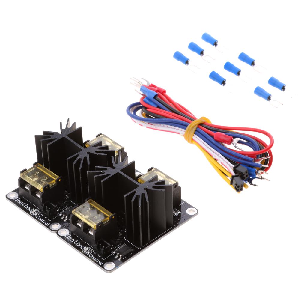 2 Pieces Heated Bed Power Module Expansion Board 3D Printer Parts uygun ...